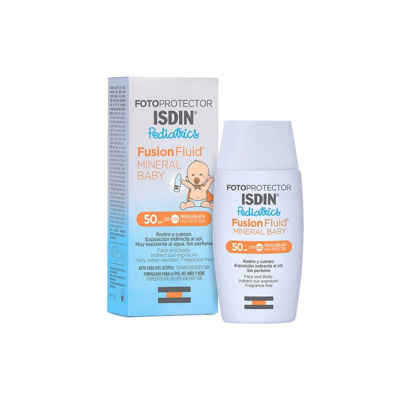 Fotoprotector ISDIN Fusion Fluid Mineral Baby Pediatrics SPF 50