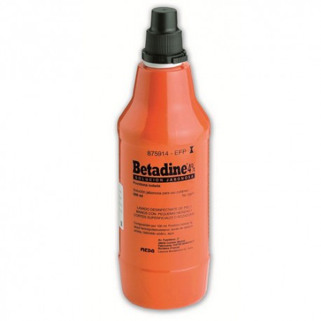 Betadine 4% Solución Tópica Jabonosa 500 mL - Farmacia El Salt