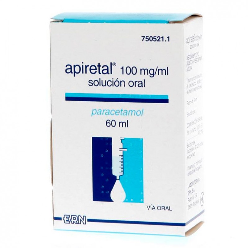 apiretal gotas Tratamiento sintomático de la fiebre y dolor