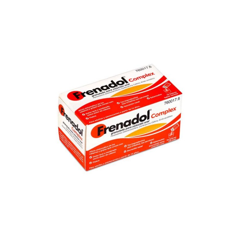 FRENADOL COMPLEX 10 SOBRES Cn760017.6 paracetamol que reduce la fiebre