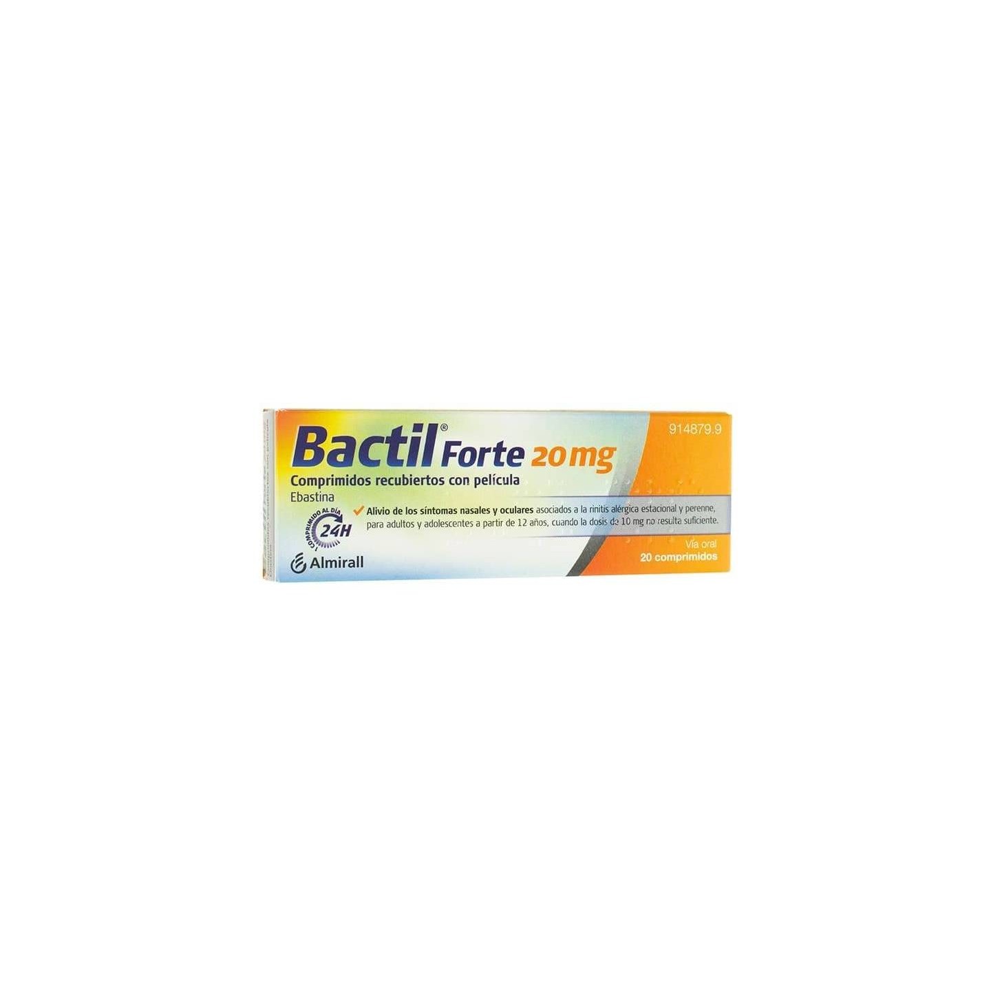 BACTEL EBASTINA RINITIS ANTIHISTAMINICO ALERGIA DEMATISTIS